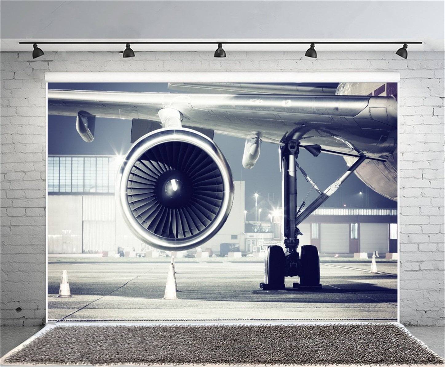 MOHome 7x5ft Airplane Turbine Photography Background Aero-engine ...