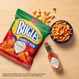Bugles Tabasco Flavored Crispy Corn Snacks, Hot and Cheesy, Family Size ...