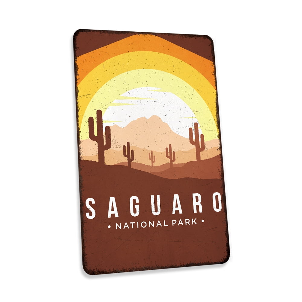 Saguaro National Park Sign Vintage Looking Decorative Signs Home Décor ...