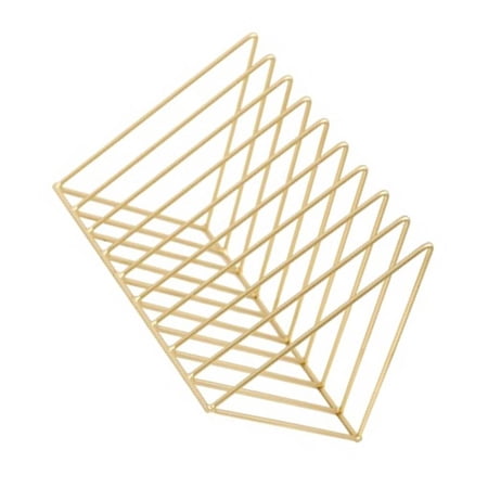 Triangular Iron Book Shelves Desktop Storage Rack Shelf File Magazine ...