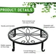 4 Pieces Metal Potted Plant Stand Round Iron Floor Flower Supports ...