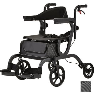 Rollz Motion 2-n-1, A Rollator Transport Chair - Lightweight, Regular ...