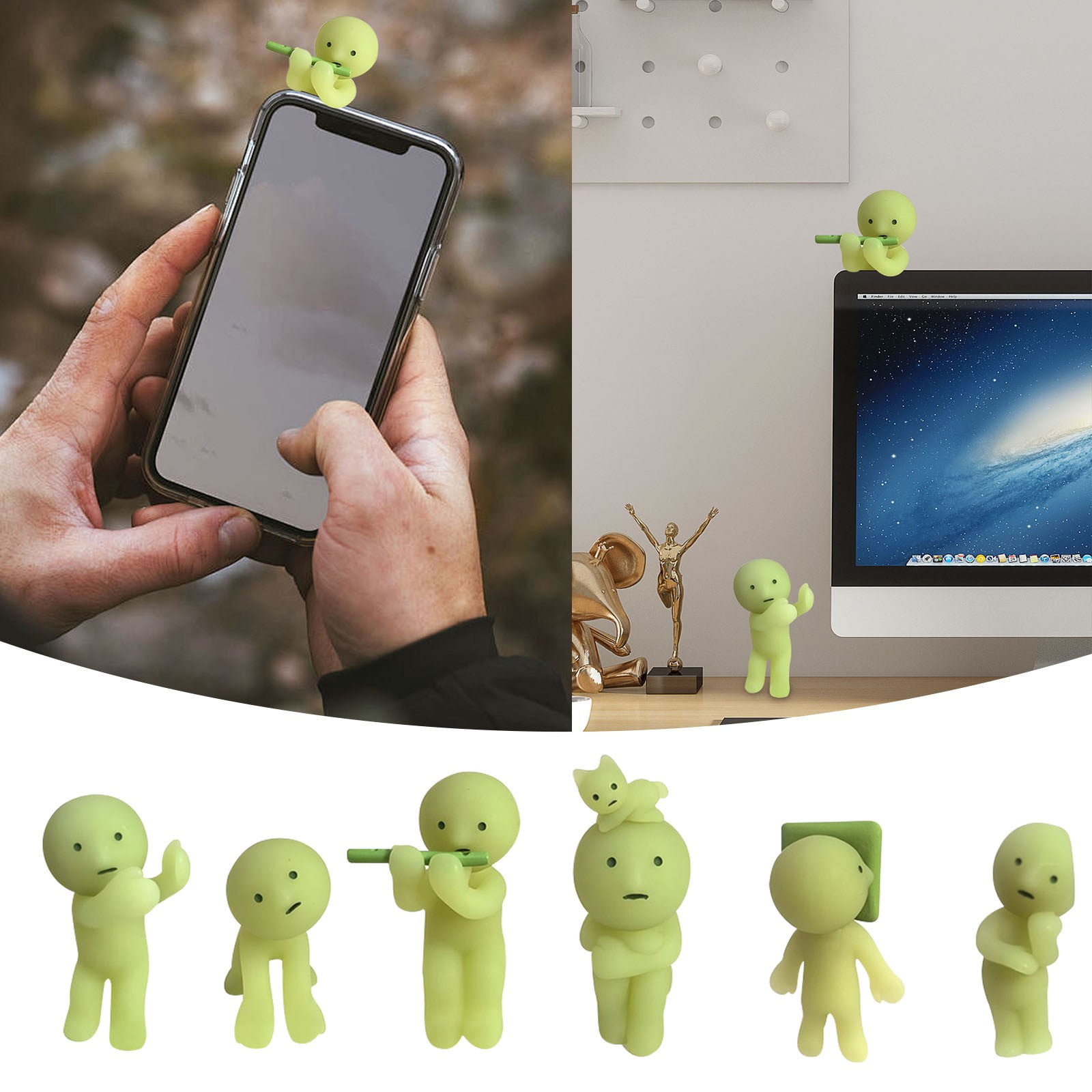 12 pcs Dream Smiski Figure toy Glow in The Dark, Dreams Smiski Figures ...