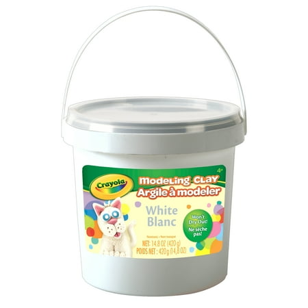 Crayola Modeling Clay 1 Lb Bucket, White, Set Of 4 Buckets - Walmart.com