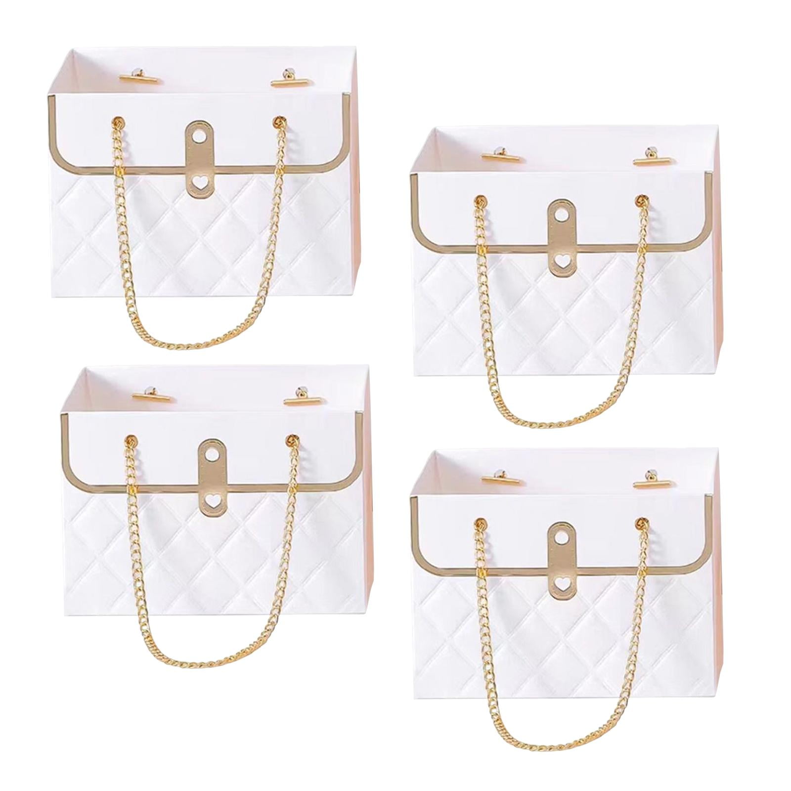 4 Pieces Paper Bouquet Packaging Box Flower Bag Decorative Gift Box ...