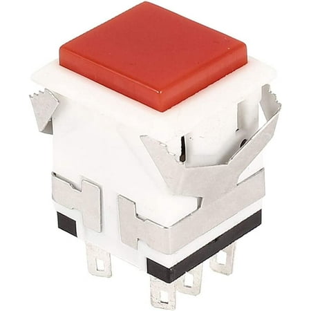 New Red Spuare Featured Push Button 6Pin Reliable Efficacy DPDT ...