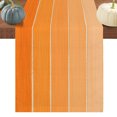 Bright Orange Ombre Wooden Board Table Runner 13x70in Non-Slip Cotton ...
