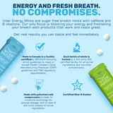 Viter Energy Mints, 40mg Caffeine, B Vitamins, Variety Flavors, 100 ...
