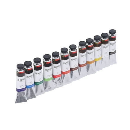 Oil Paint Set, Artist Oil Paints 12 Pieces Rich Vibrant Colors For ...