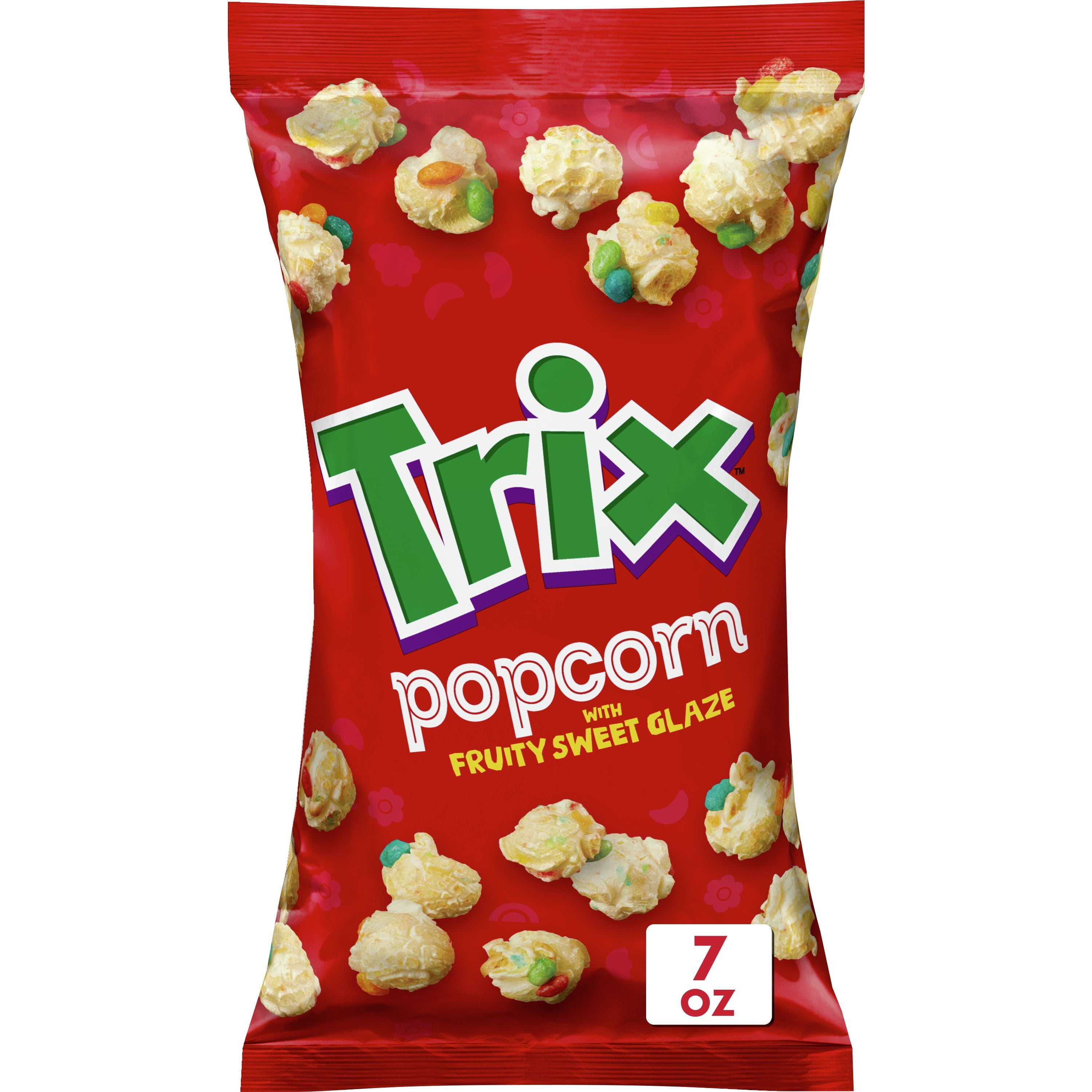 Trix Popcorn Snack with Fruity Sweet Glaze, Snack Bag, 7 oz - Walmart.com