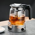 1500 ml Glass Teapot, Kvago Teapot with Strainer Insert, Heat Resistant ...