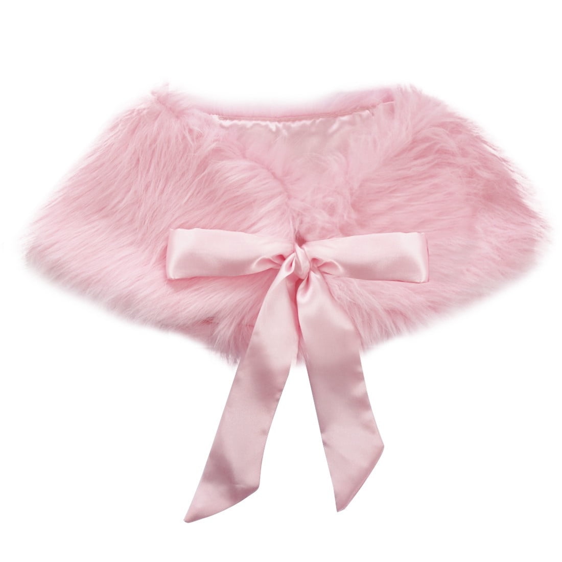 TiaoBug Girl's Princess Faux Fur Shrug Shoulder Cape Shawl Warm Bolero ...