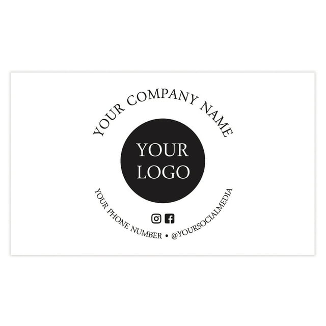 Printtoo Label for Small Business-100 RectangleCustom VinylPersonalized ...