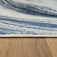 Luxe Weavers Modern Abstract Marble Swirl Blue 8x10 Area Rug Living ...
