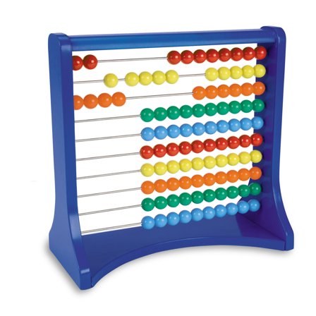 hand2mind Double-Sided Abacus, Plastic Abacus for Kids Math, 100 ...