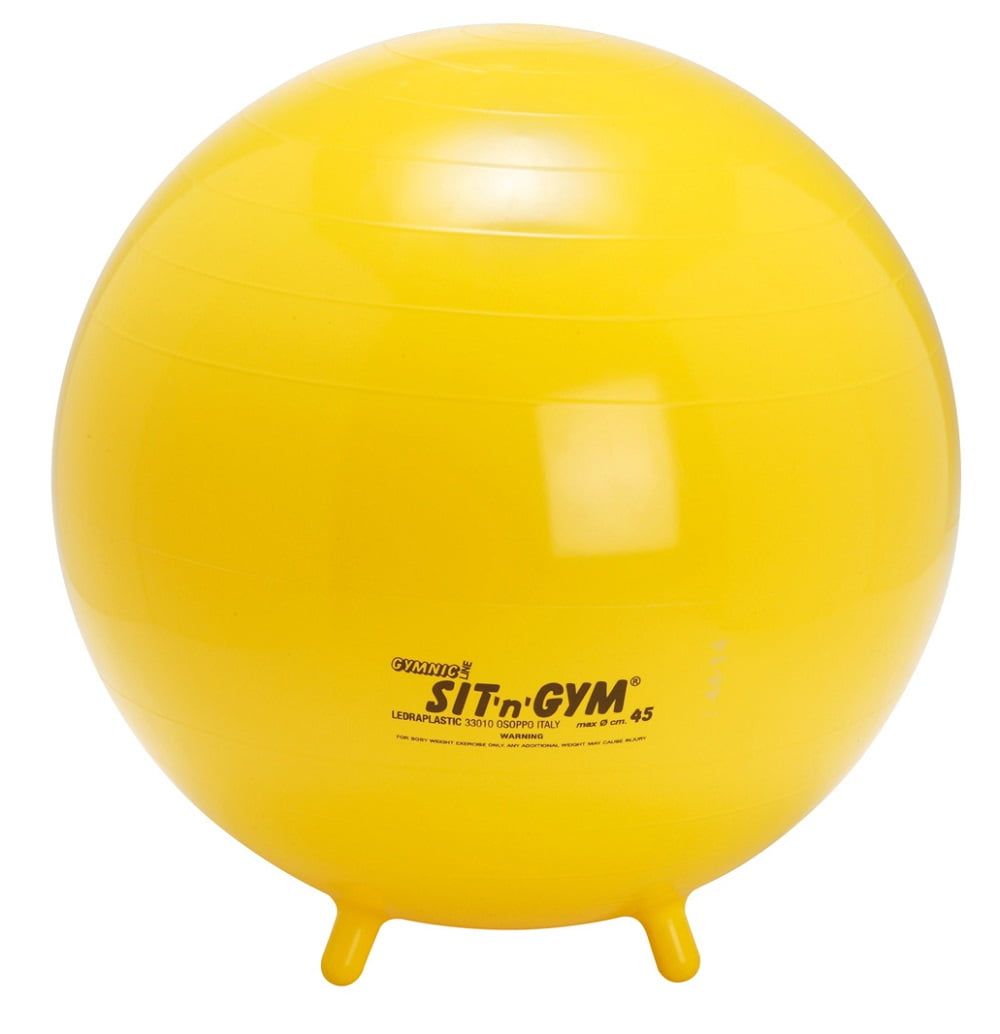 Gymnic Sit'n'Gym Jr. Exercise Ball, 45 cm, Yellow - Walmart.com