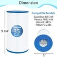 2 Pack PRB35-IN Hot Tub Filter Replacement for Thermospa FL1008 ...