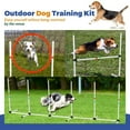 Aukfa Dog Agility Equipment Set, Includes Agility Hurdle, Jumping Ring ...