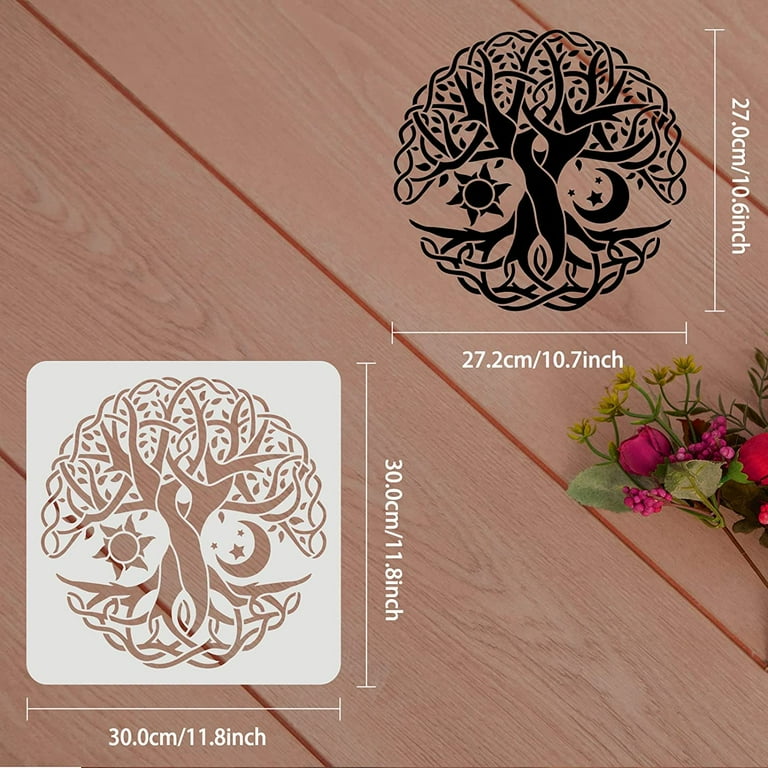 Celtic Tree Of Life Stencil
