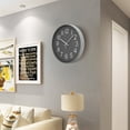 Modern Quartz Wall Clocks Battery Operated,12 inch Silent Non Ticking ...