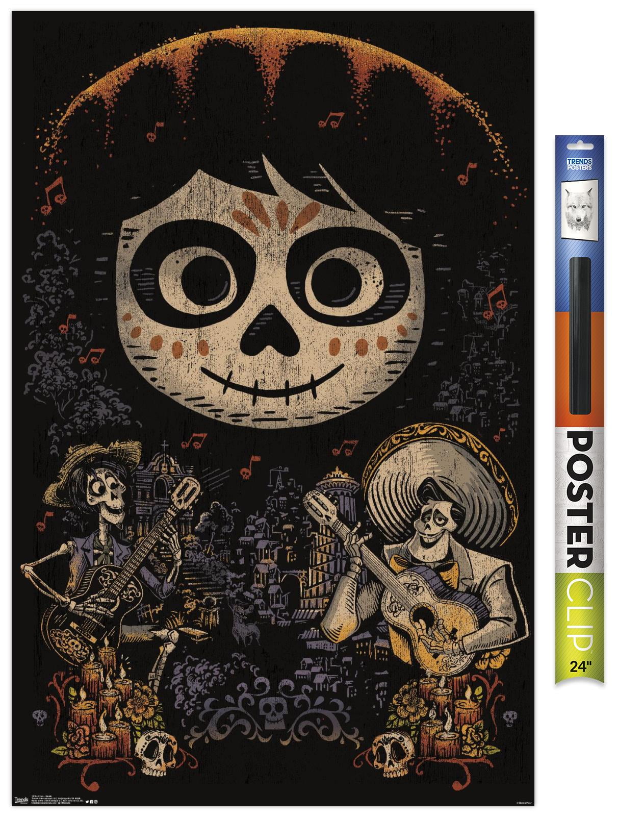 Disney Pixar Coco - Skulls Premium Poster and Poster Clip Bundle ...
