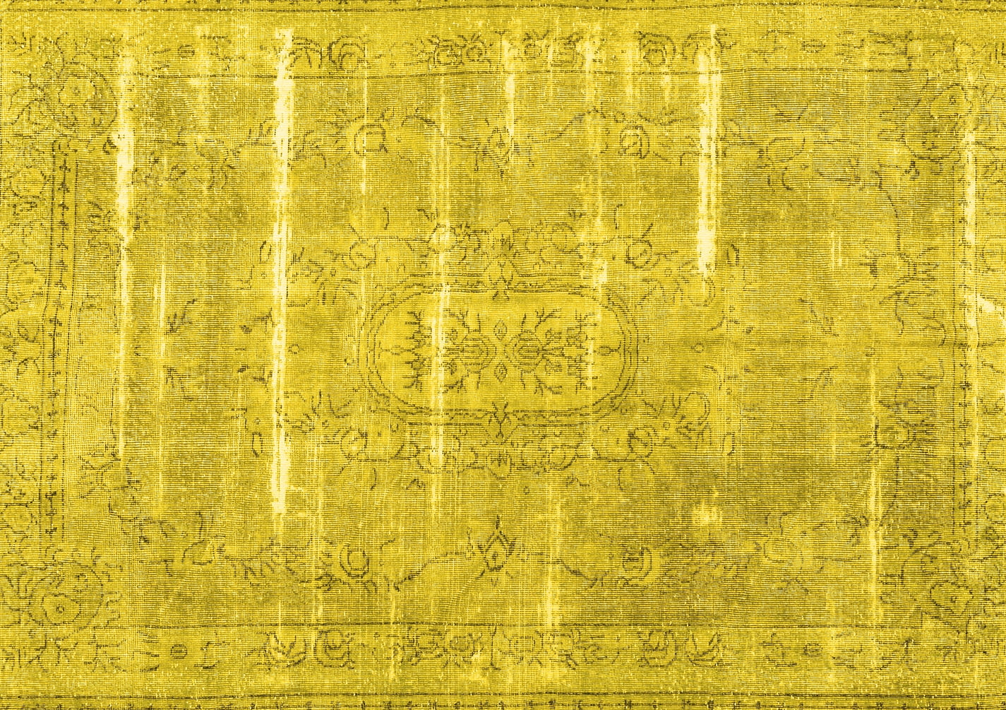 Ahgly Company Machine Washable Indoor Rectangle Persian Yellow ...