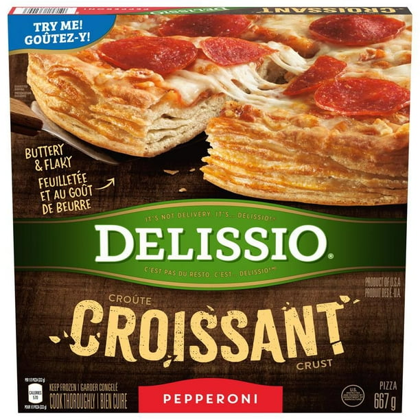 Delissio Croissant Crust Pepperoni Pizza, 667g - Walmart.ca