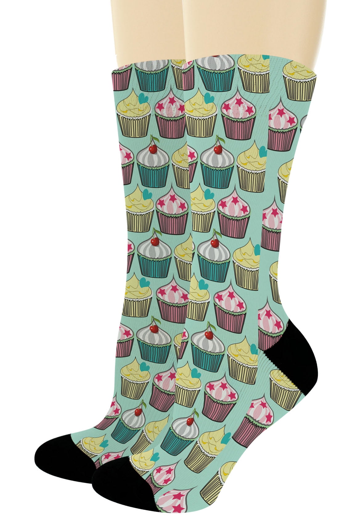 ThisWear Cupcake Related Gifts Cupcake Socks for Men or Women Food ...