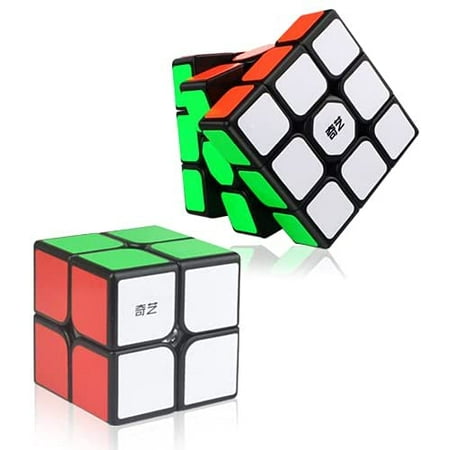 Speed Cube Set, Magic Cube Set of 2x2x2 3x3x3 Cube - Qidi 2x2,Sail W ...