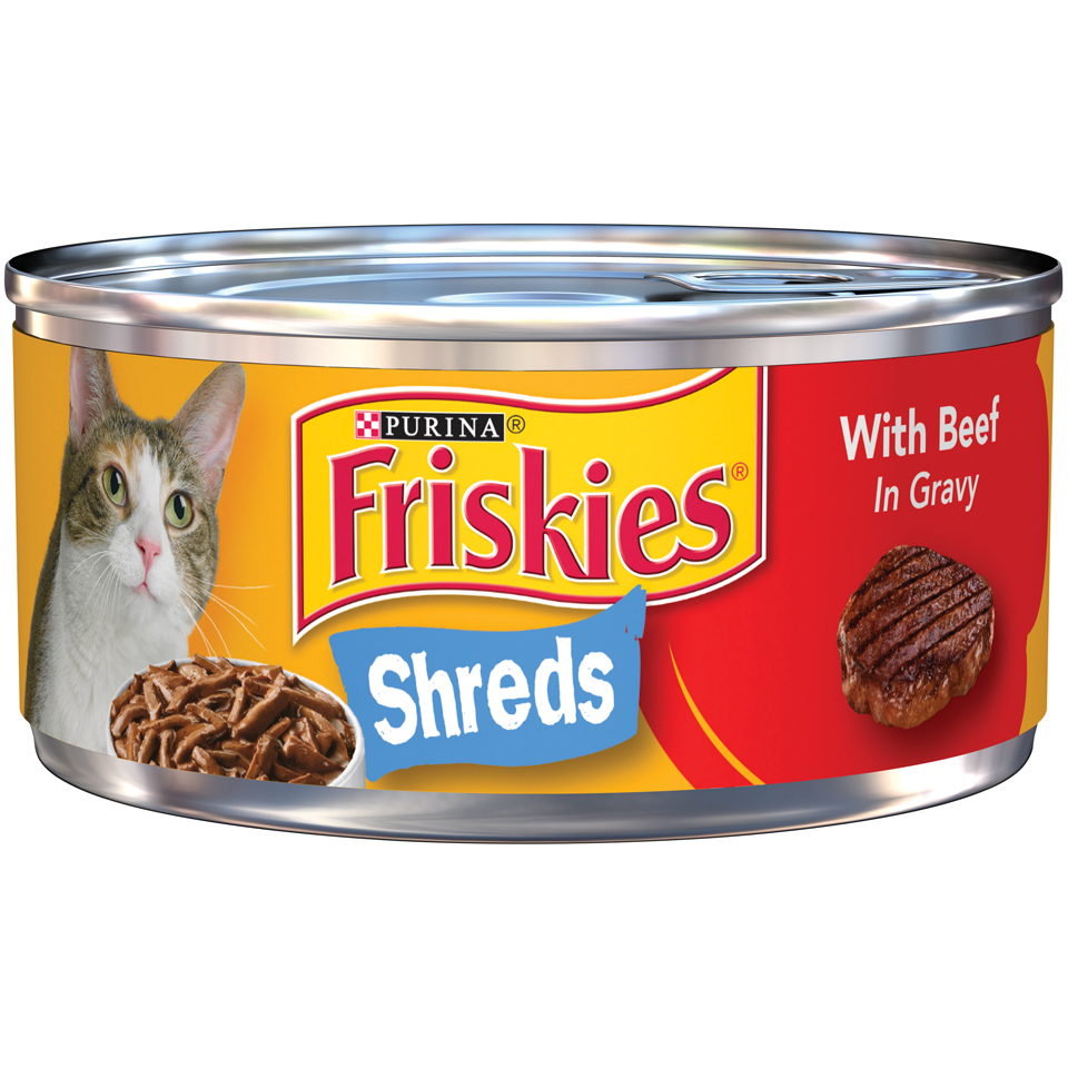 Friskies Savory Shreds With Beef In Gravy Wet Cat Food 24 5 5 Oz Friskies Savory Shreds With Beef In Gravy Wet Cat Food 24 5 5 Oz
