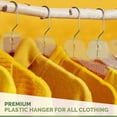 Clear Plastic Hangers 25 Pack - Durable Clothes Hanger for Wardrobe ...