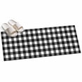 Abstract Buffalo Checkered Rectangle Area Rug 2x6ft,Living Room Rug Non ...