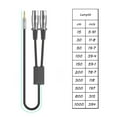 Gold Plated 3.5mm to Double 3Pin Cord Extension Cable Wire for Mixers ...