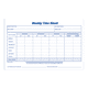Adams Time Sheets 100/Pad 2 Pads/Pack (ABF 9507ABF) 124495 - Walmart.com