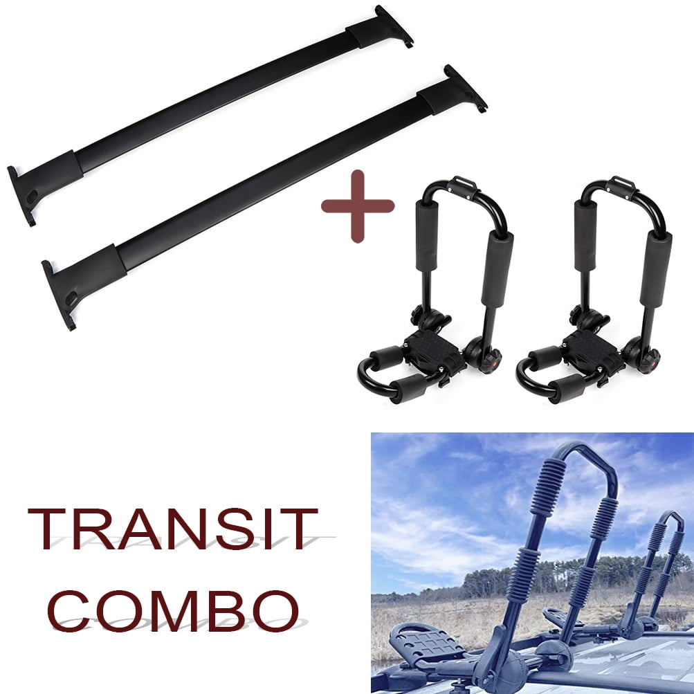 AUTOMUTO Cross Bars J-Style Kayak Rack Fit for Ford Escape 2013-2019 ...