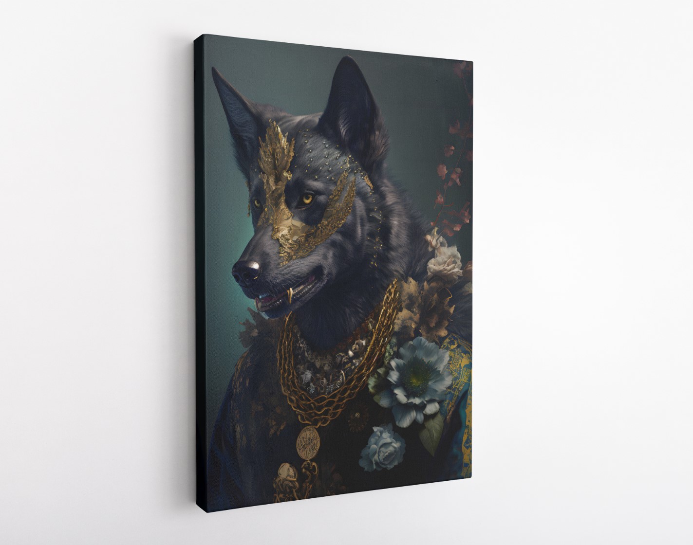 Elite Soldier Wild Wolf Animal Kingdom Motivation Canvas Print Wall Art ...