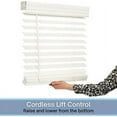 Lotus & Windoware Cordless 2" Faux Wood Room Darkening Horizontal Blind ...