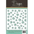 Mini Dog Paws Allover Cookie and Craft Stencil by Designer Stencils ...
