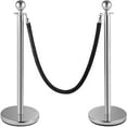 KFFKFF Crowd Control Posts, Set of 2 Posts, Post Kit with 5ft/1.5m ...