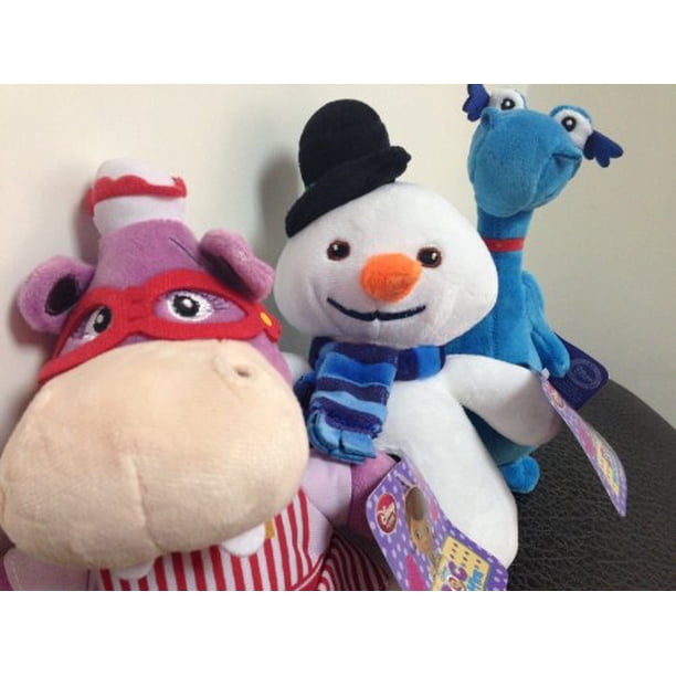 Set of 3 Disney Junior Jr Doc Mcstuffins Chilly Snowman Hallie Stuffn ...