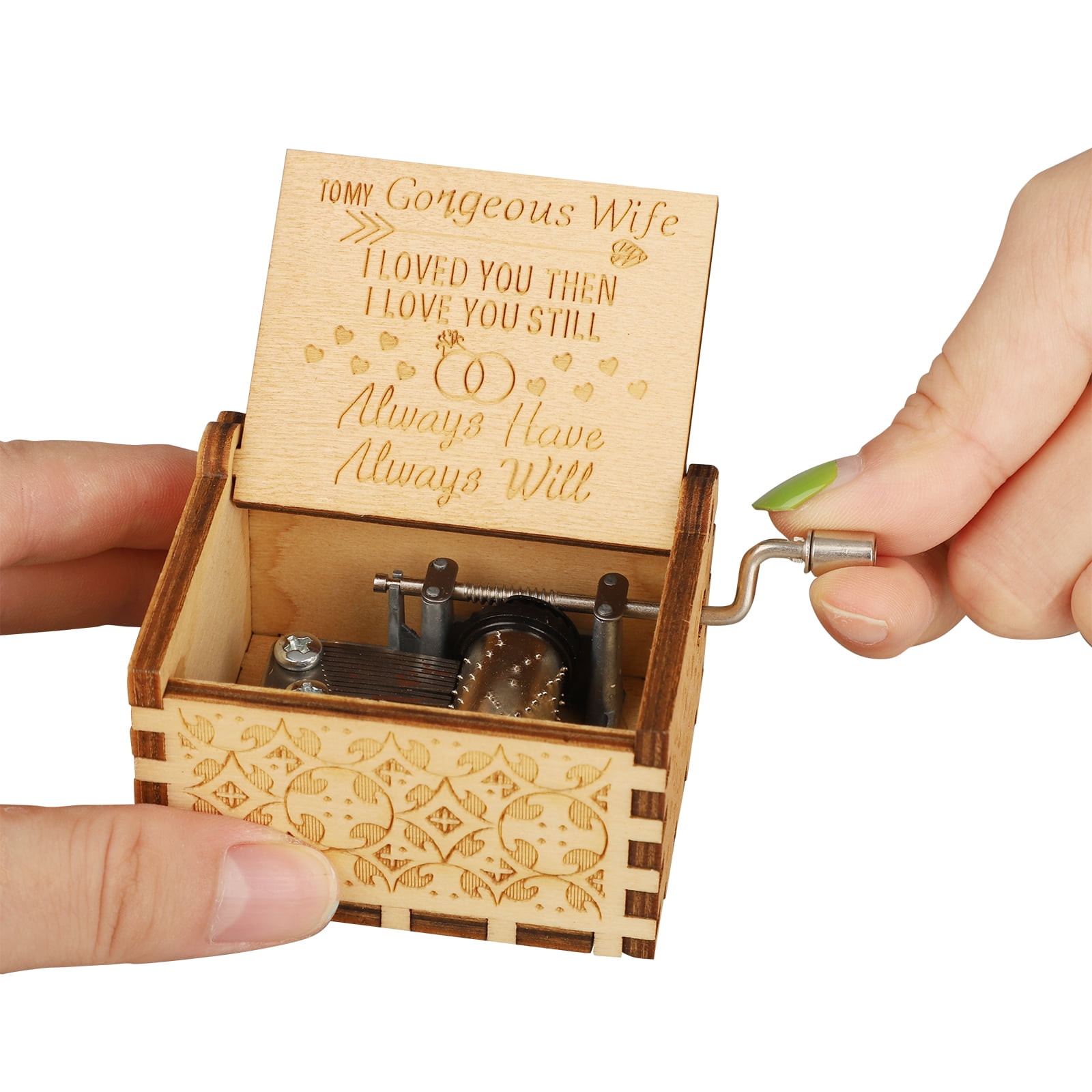 Music Box, You are My Sunshine for Daughter from Dad Theme, Wooden ...