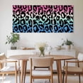 Animal Gradient Canvas Wall Art 3 Panels, Leopard Print Framed Wall ...