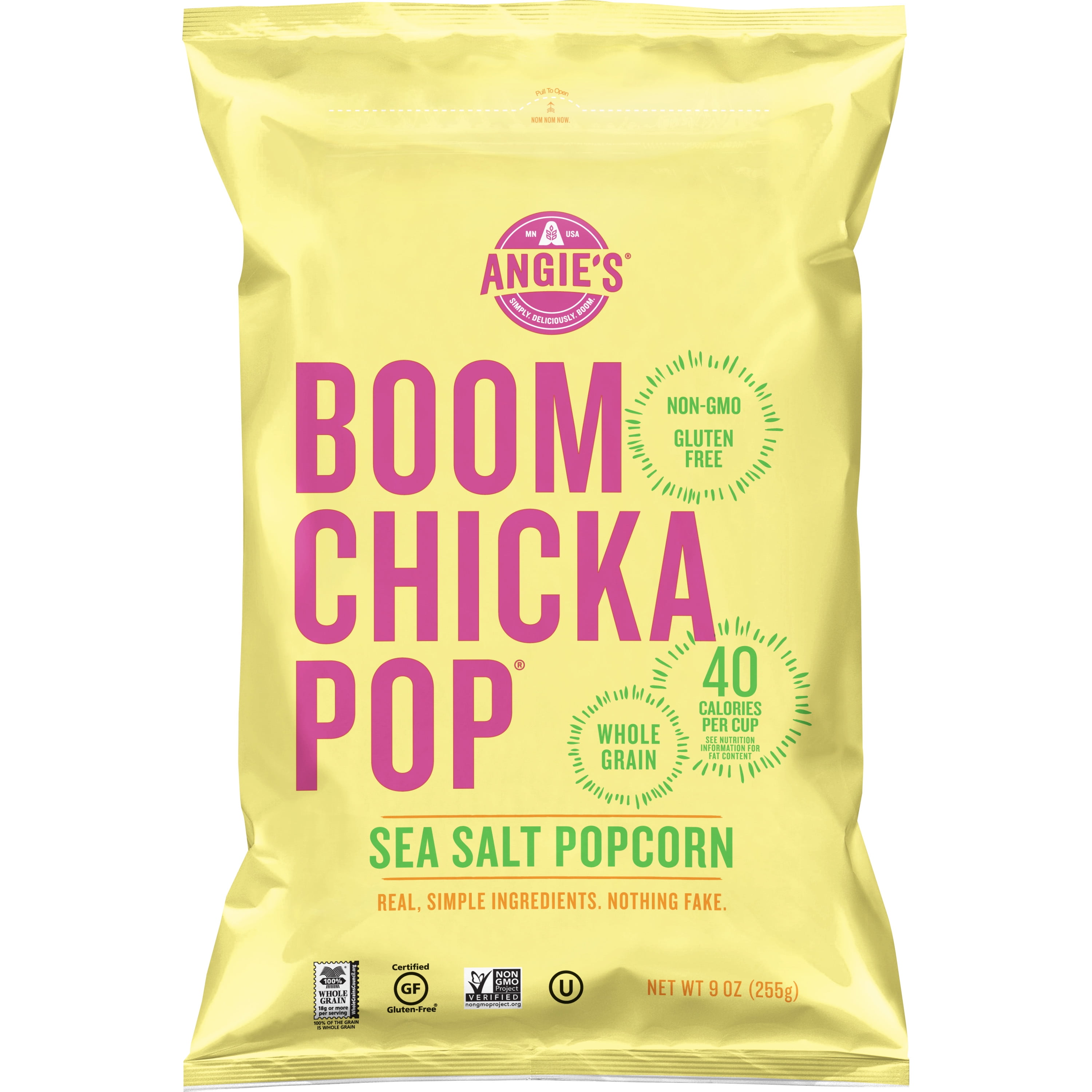 Angie's BOOMCHICKAPOP Sea Salt Popcorn, 9 oz. - Walmart.com