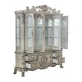 ACME Dresden Wood 6-Door Hutch and Buffet in Vintage Bone White ...