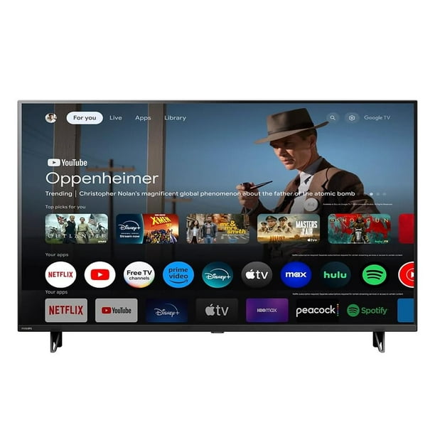 Televisión Smart LED Philips 43 Pulgadas 4K Ultra HD HDR10 ...