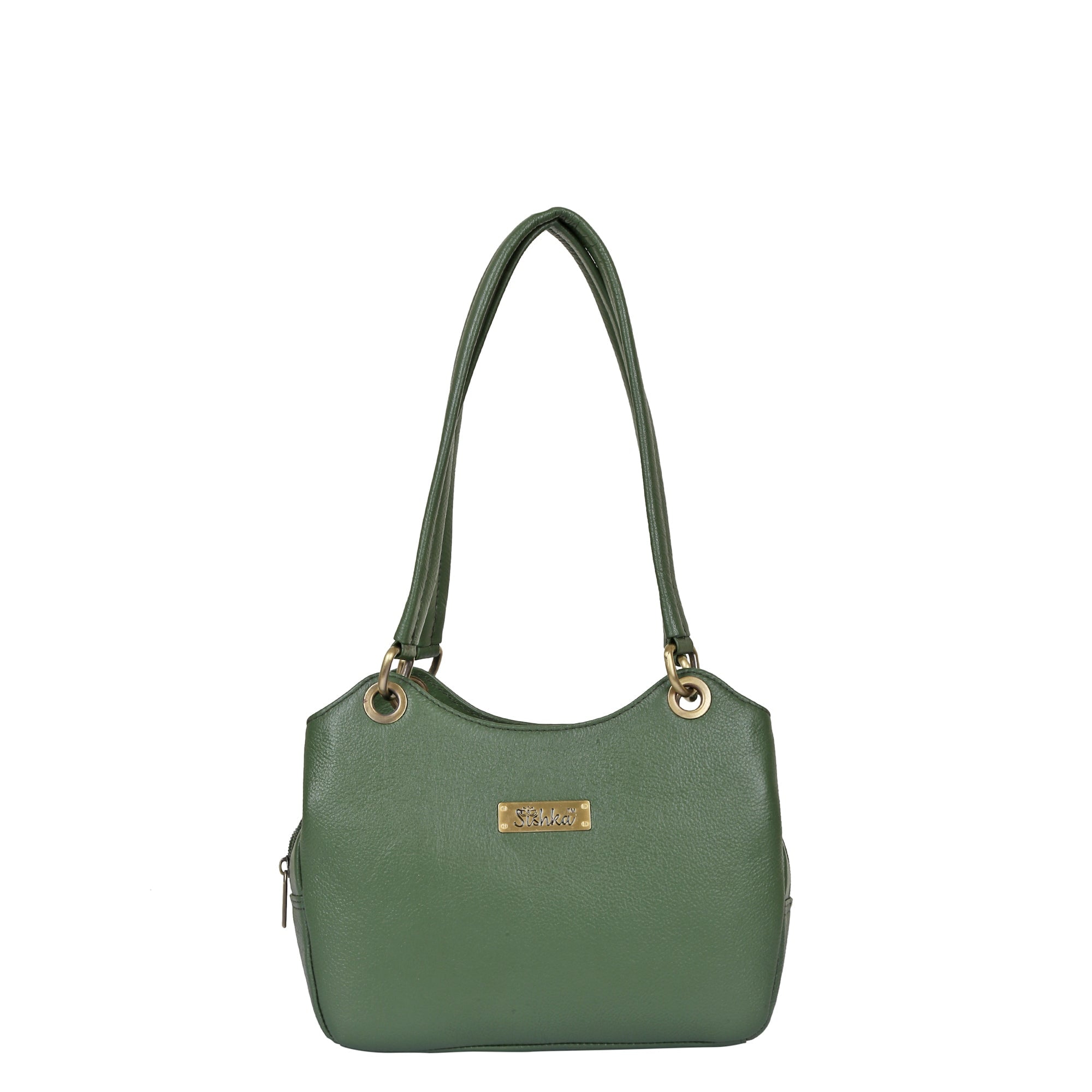 Click here for Sishka Olive Genuine Leather Ladies Bags - Elegant... prices
