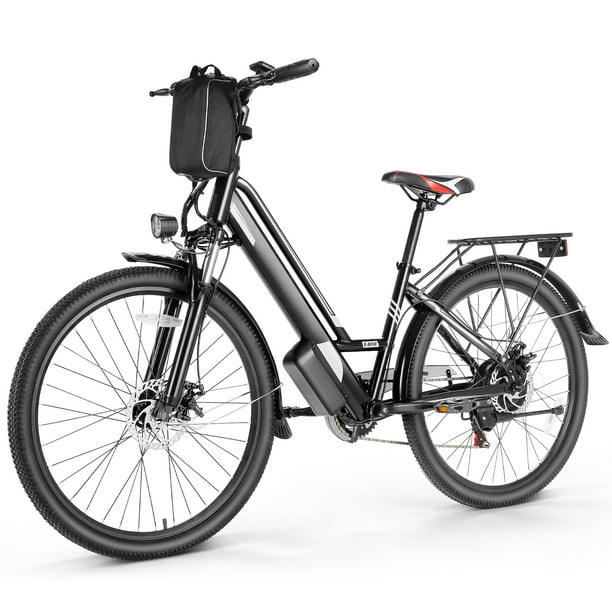 Gocio 500W Electric Bike, 26" Electric Bicycle with Cruise Control System, Electric Commuter ...