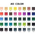ArtBeek Alcohol Permanent Marker Package, Broad, Multicolor, 40 Pieces ...
