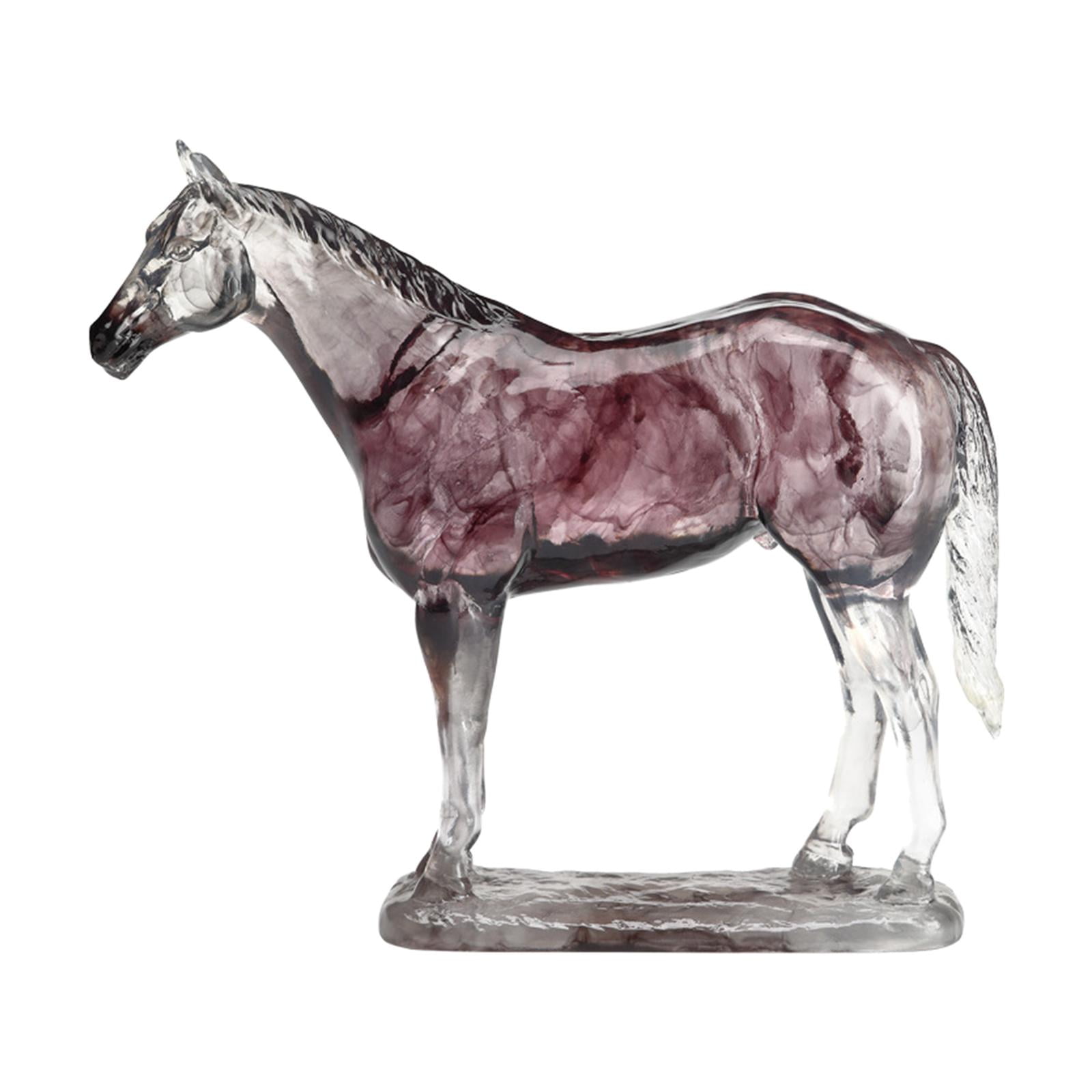 Horse Figurine Horse Sculpture Resin Horse Statue for Bookshelf Living ...