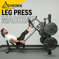 Syedee Compact Leg Press Machine, 1500LBS Capacity with Double Safety ...